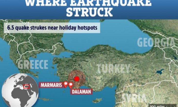 Një tërmet 6.5 ballës godet Turqinë - Gazeta Online INSAJDERI